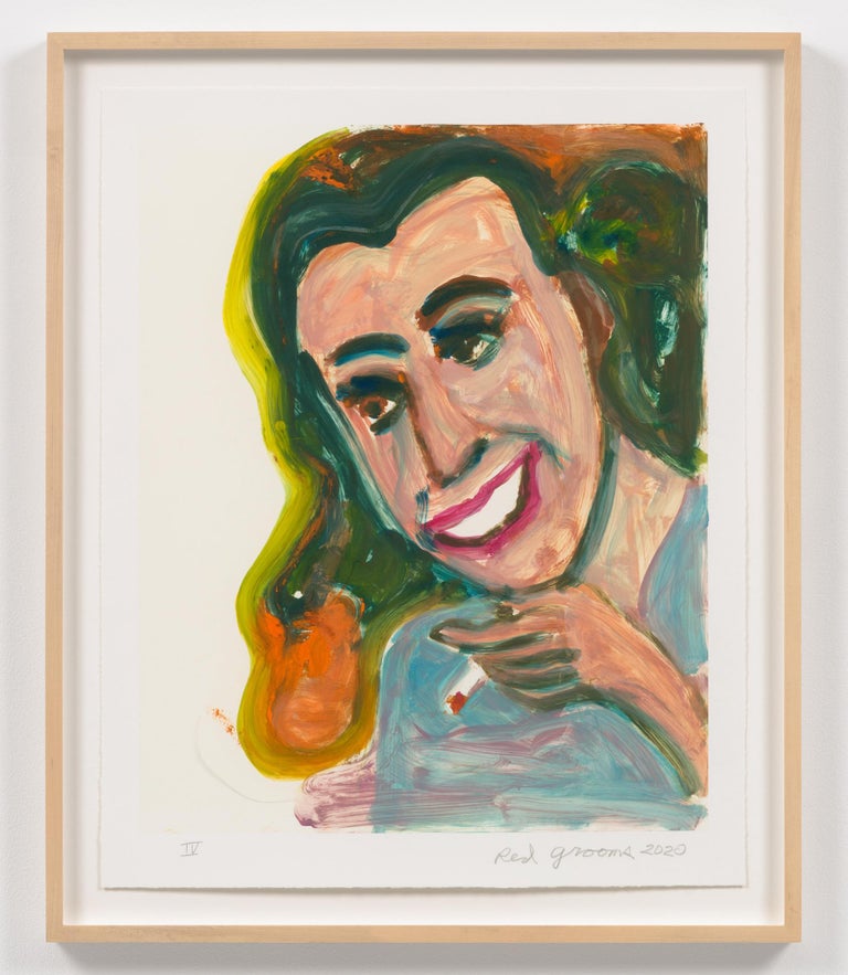 Red Grooms - Helen Frankenthaler (Portrait) IV For Sale at 1stDibs