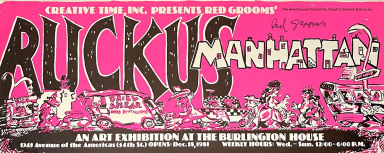 Red Grooms - Ruckus Manhattan (Hand signed) For Sale at 1stDibs