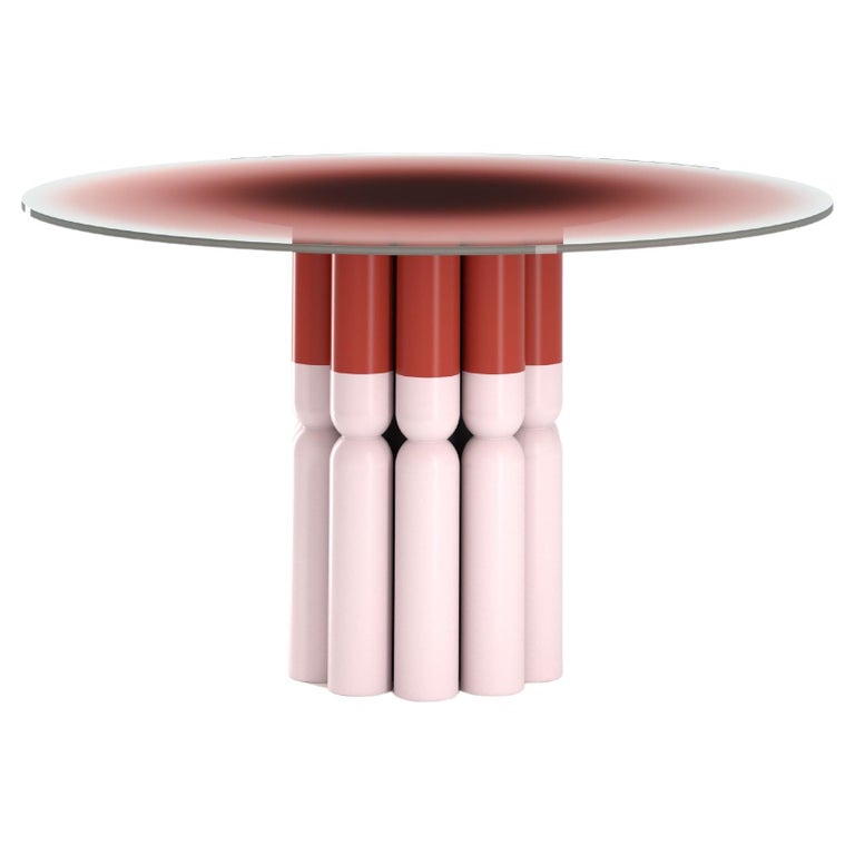 Red Happy Meal, Unique Dining Table by Studio Yolk For Sale at 1stDibs