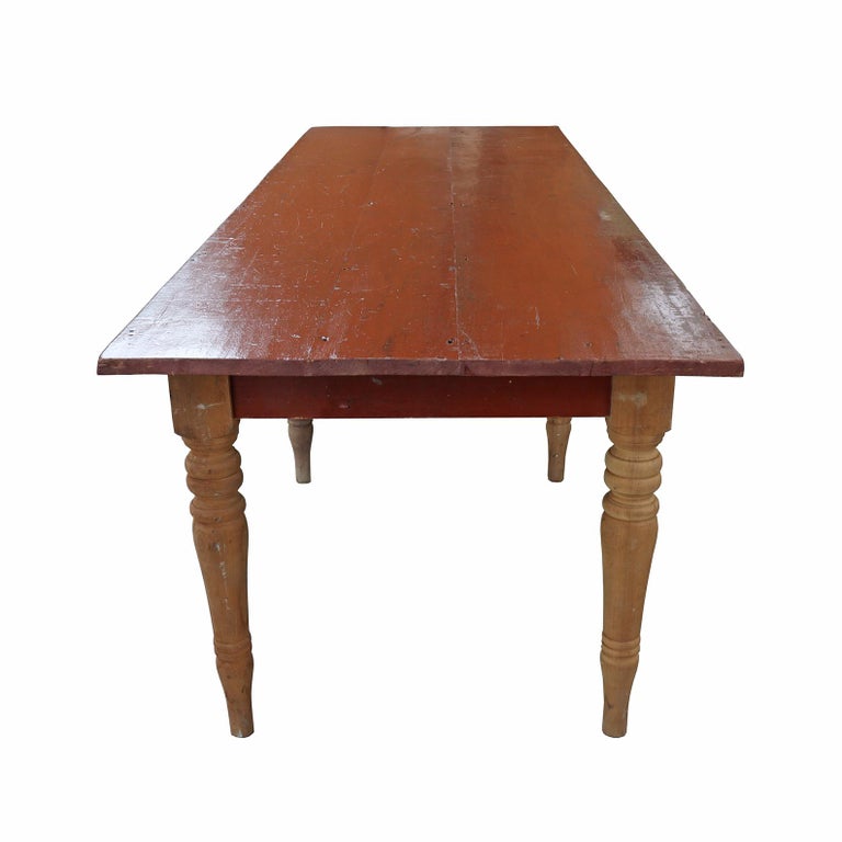 Red Harvest Table For Sale at 1stDibs