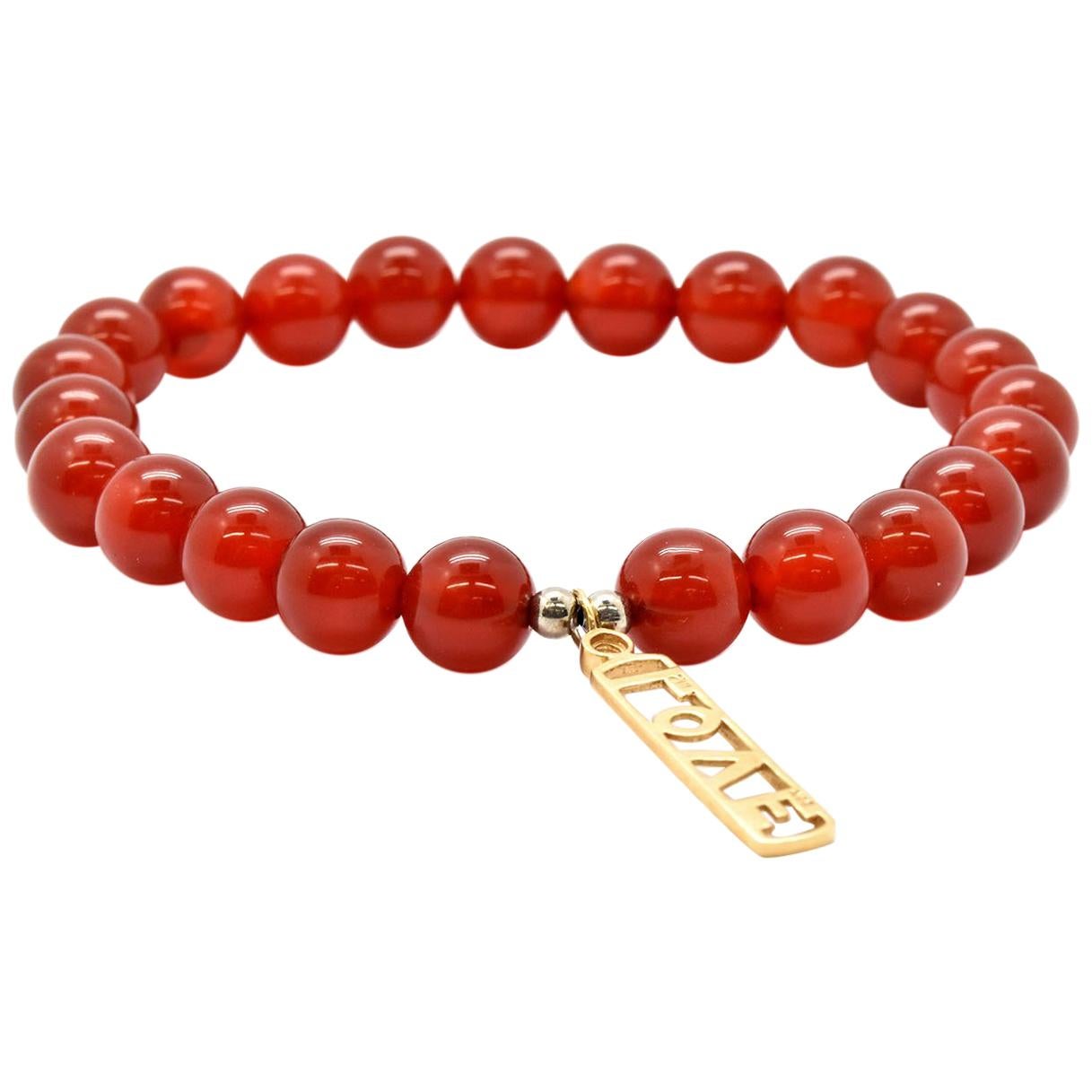 Set of 3 14 Karat Yellow Gold Bead Ball Bracelet For Sale at 1stDibs ...