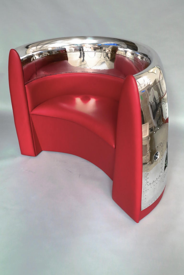 Red Jet Cowling Aircraft Chair For Sale at 1stDibs