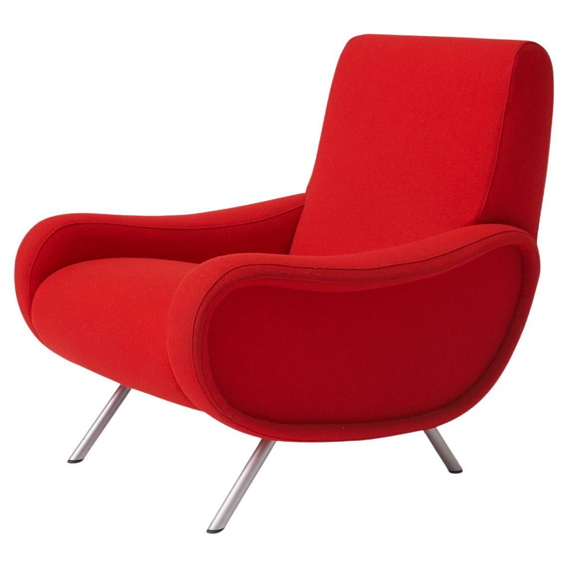 Red Lady Chair by Marco Zanuso at 1stDibs