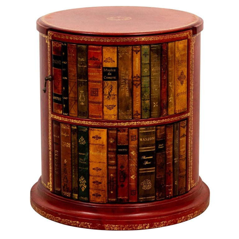 Red Leather Book Stand at 1stDibs