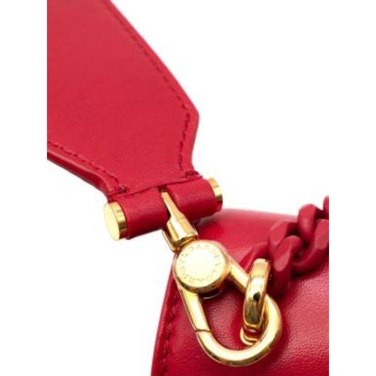 Red leather Serpenti Forever Chain Strap Bag For Sale at 1stDibs