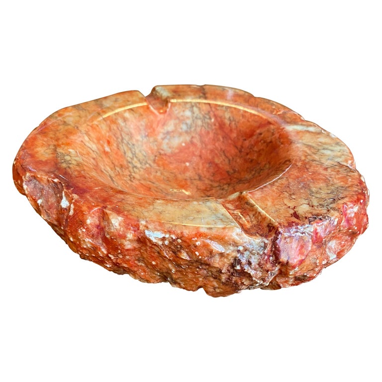 Red Marble Ashtray at 1stDibs | vintage marble ashtray