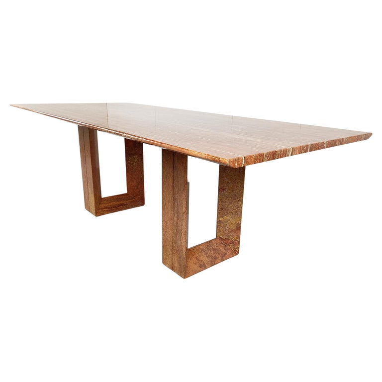 Red Marble Diapason Dining Table by Cattelan, 1970s For Sale at 1stDibs