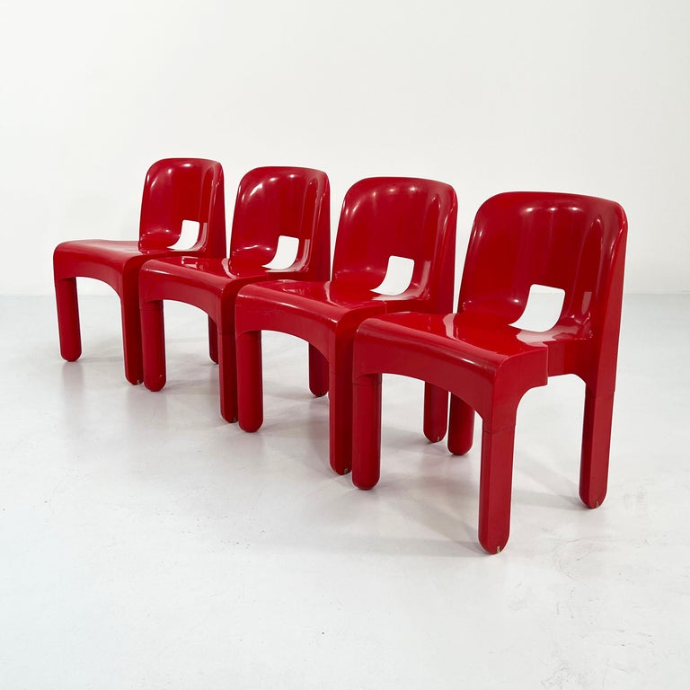 Red Model 4867 Universale Chair by Joe Colombo for Kartell, 1970s For ...