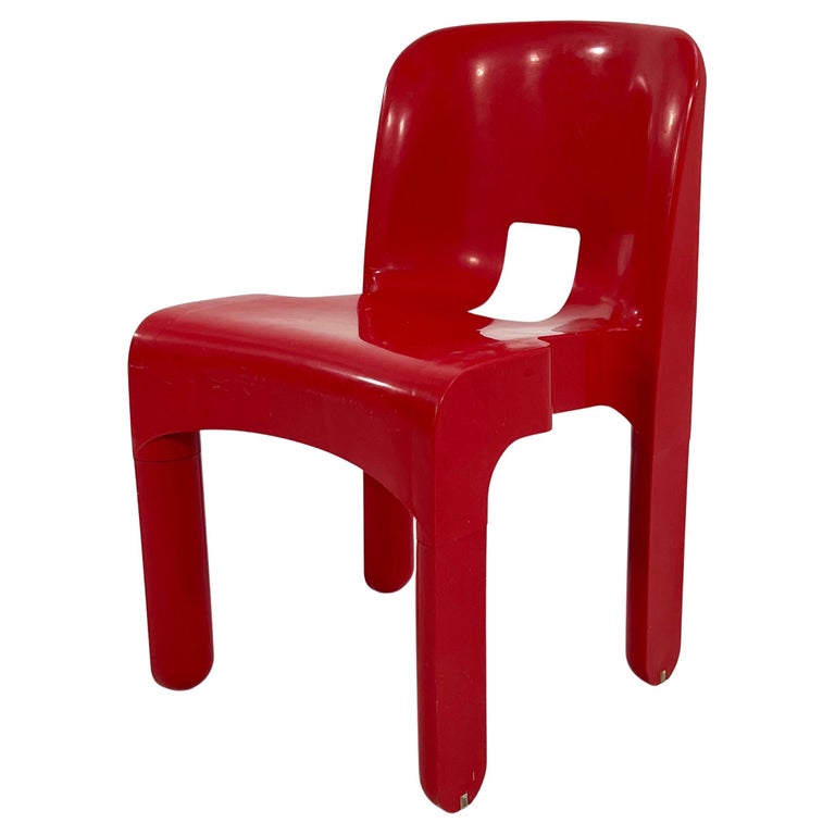 Chaise universelle rouge Modèle 4867 de Joe Colombo pour Kartell, 1970 ...