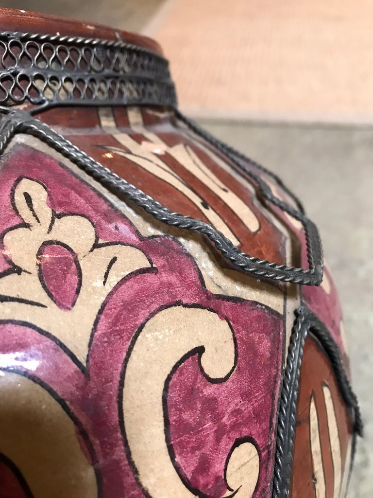 Red Moroccan Pot For Sale at 1stDibs