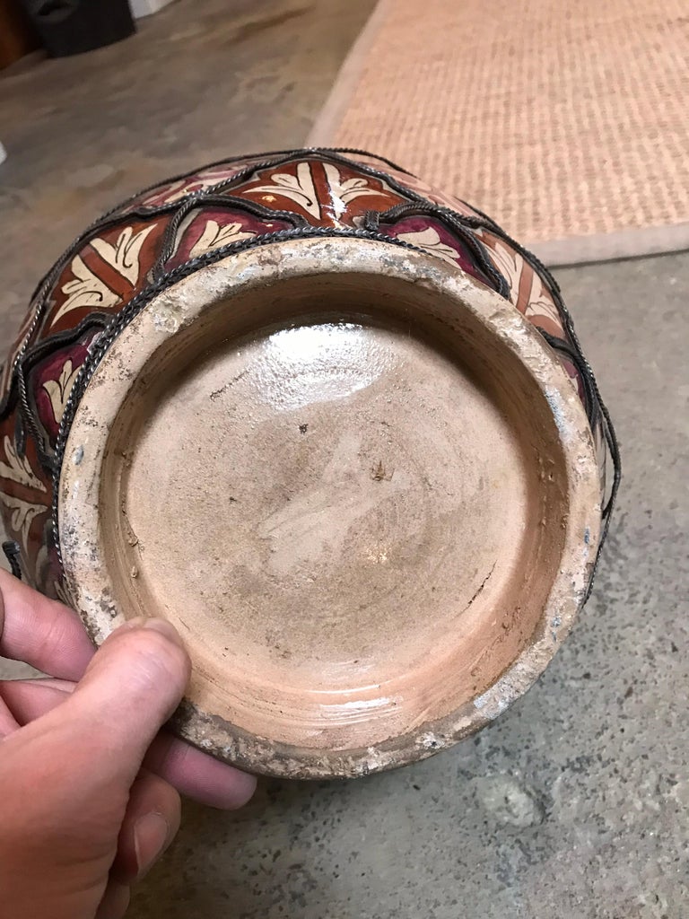 Red Moroccan Pot For Sale at 1stDibs