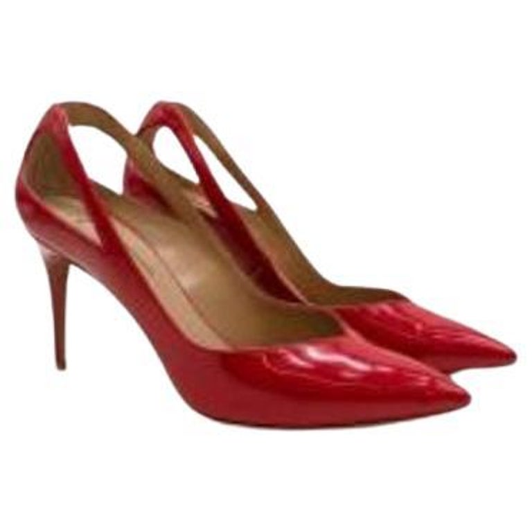 Red Patent Shiva 85mm Pumps For Sale at 1stDibs