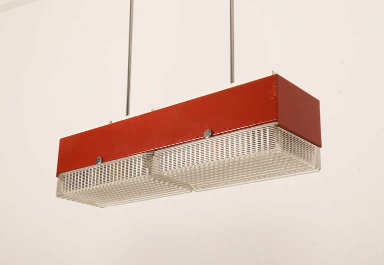 Red Pendant Lamp or Wall Lamp by Napako For Sale at 1stDibs