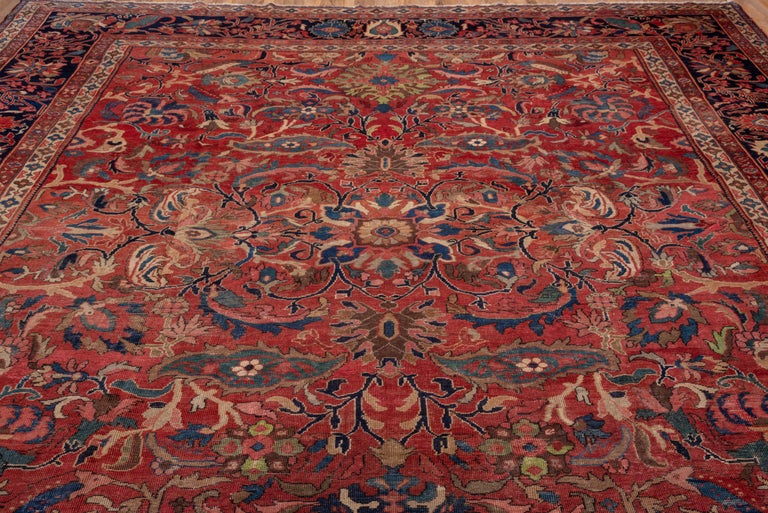 Red Persian Sultanabad Carpet, circa 1890s For Sale at 1stDibs