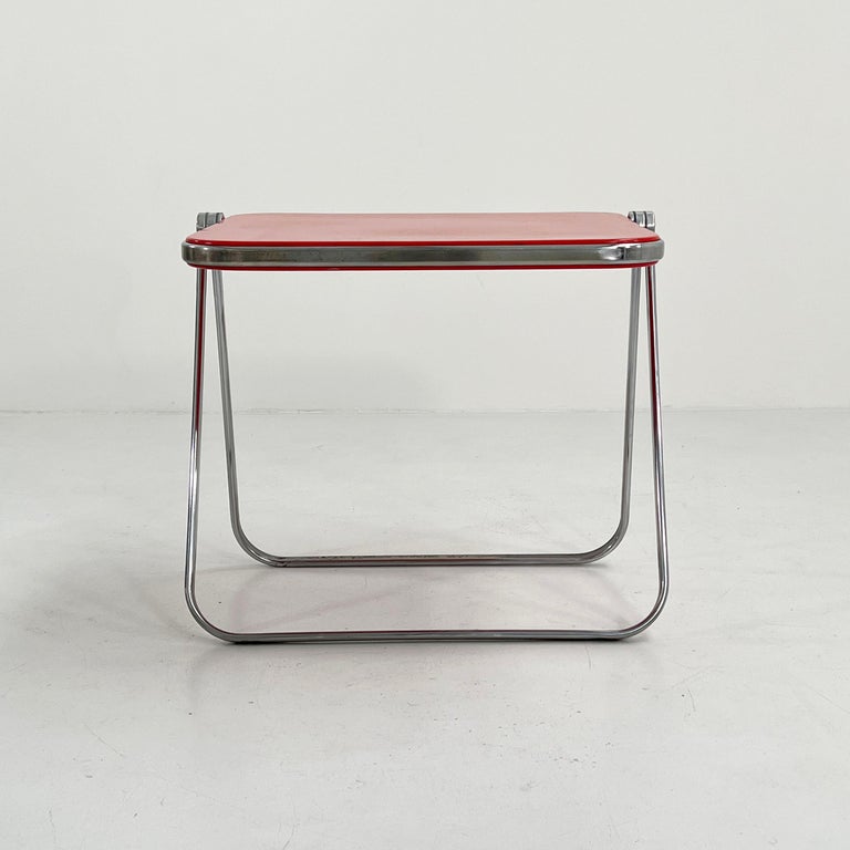 Red Platone Folding Desk by Giancarlo Piretti for Anonima Castelli ...
