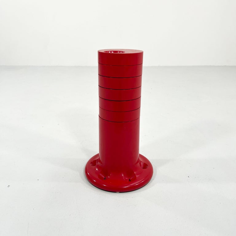 Red Pluvium Umbrella Stand by Giancarlo Piretti for Anonima Castelli ...