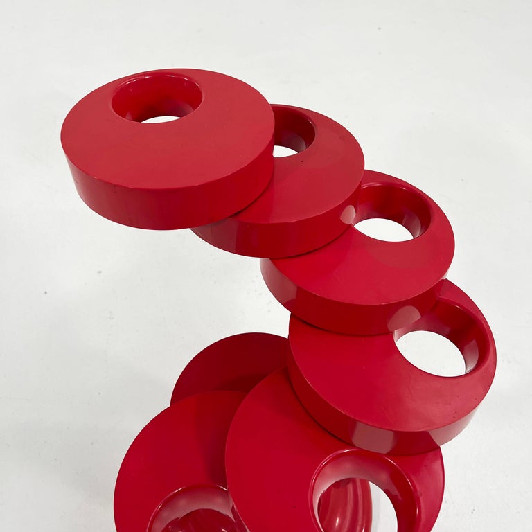 Red Pluvium Umbrella Stand by Giancarlo Piretti for Anonima Castelli ...