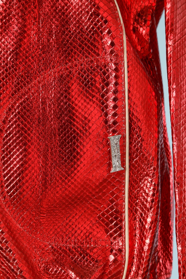 Red python jacket Shiro For Sale at 1stDibs