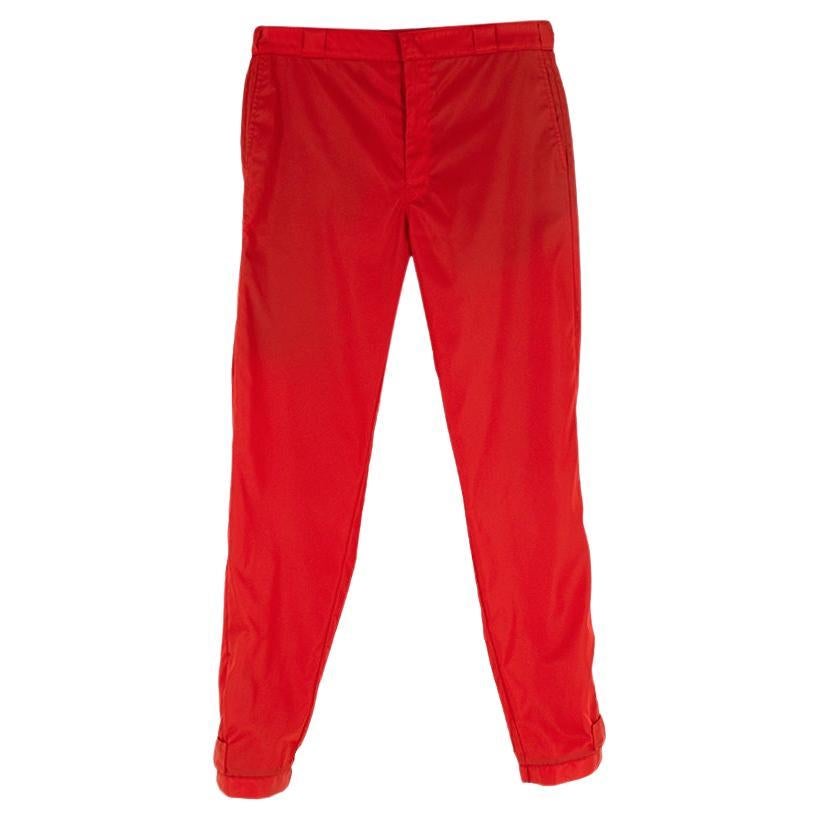 Prada Feather-Trimmed Printed Crepe De Chine Pants IT 36 at 1stDibs ...