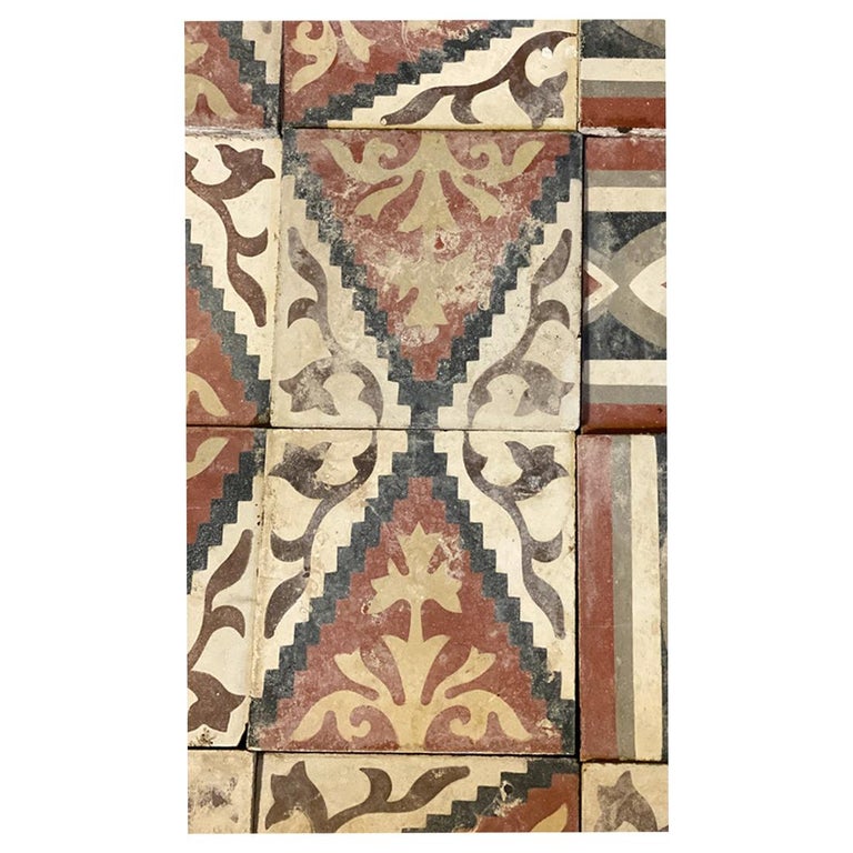 Red Reclaimed Spanish Tiles at 1stDibs