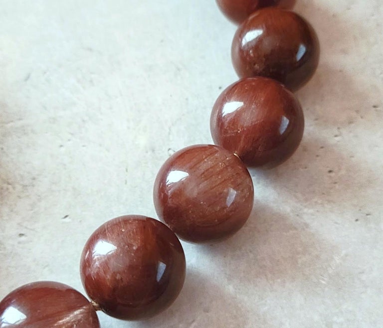 Red Rutilated Quartz Necklace at 1stDibs