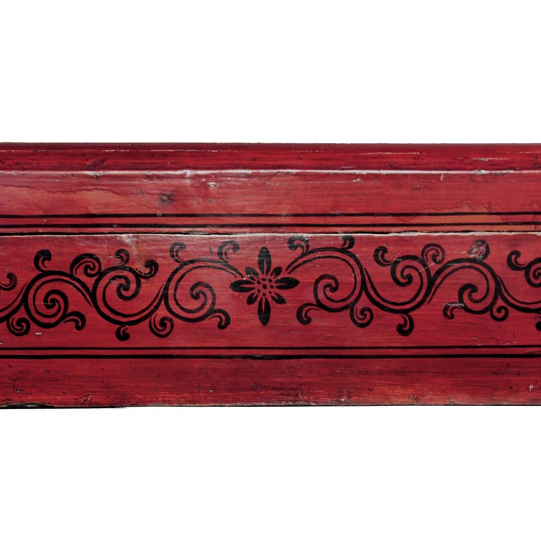 Red Scroll Box at 1stDibs