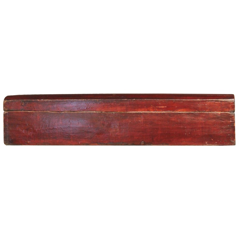 Red Scroll Box at 1stDibs