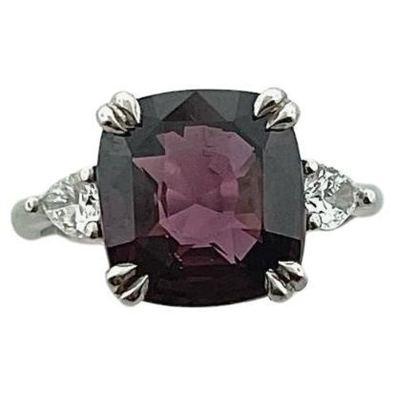 Red Spinel Platinum Ring For Sale at 1stDibs