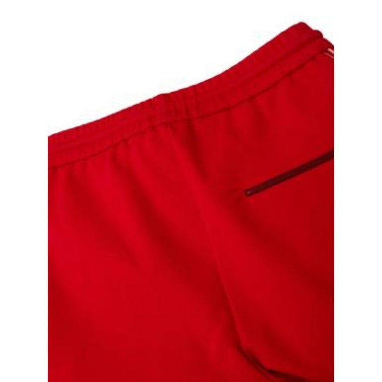 Red sports jersey track pants For Sale at 1stDibs