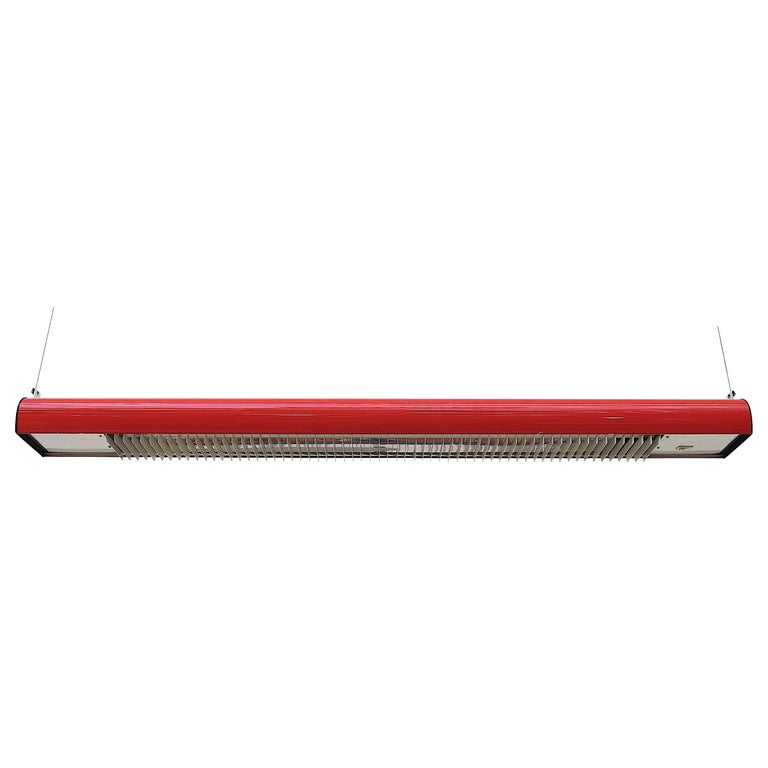 Red "Supertube" Fluorescent Work Lamp at 1stDibs