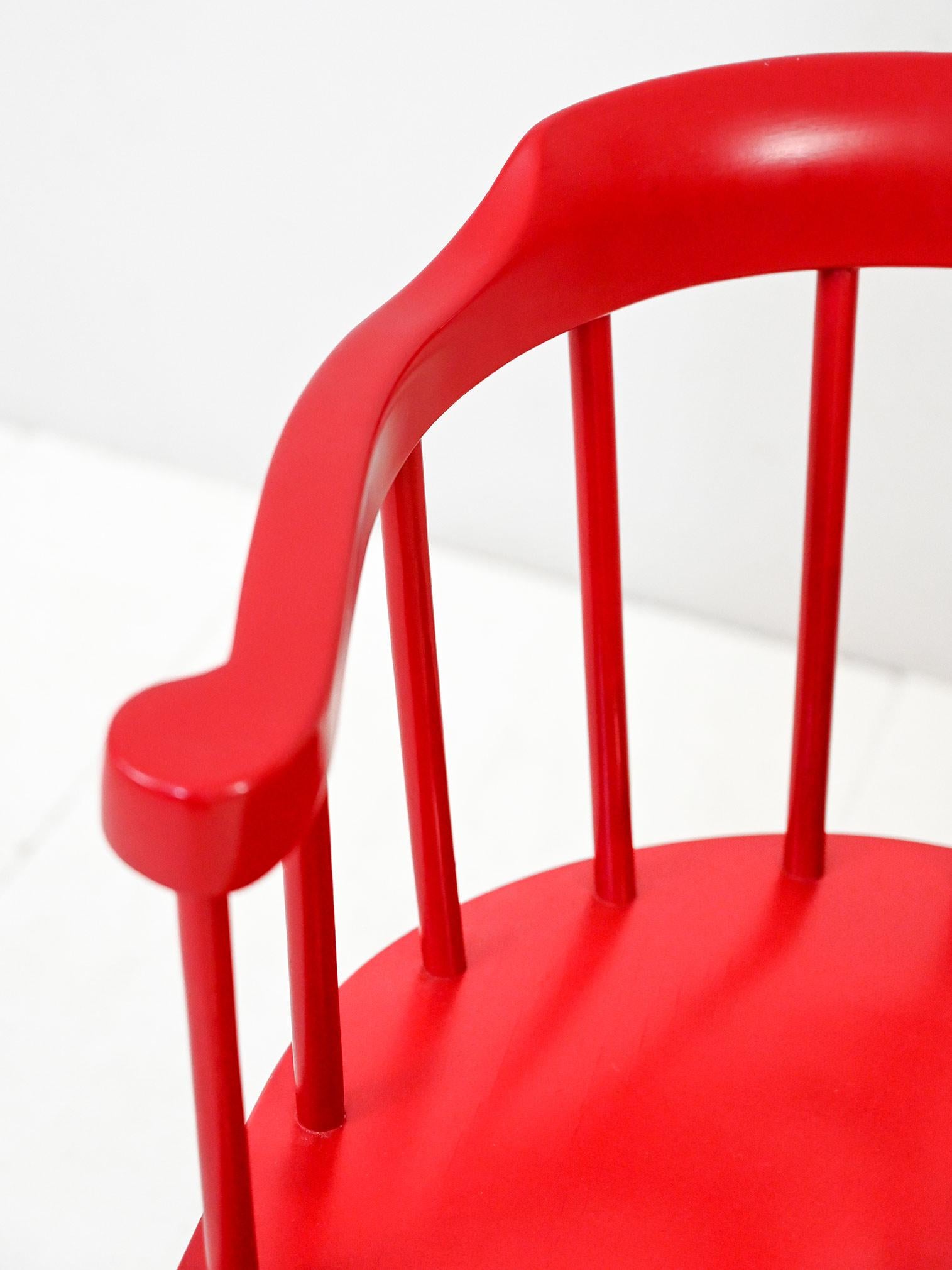 Red Swedish Chair For Sale at 1stDibs