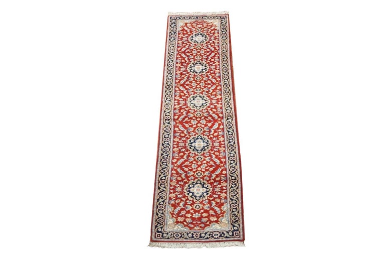Red Tabriz Runner For Sale at 1stDibs
