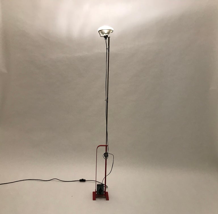 Red Toio Floor Lamp by Achille and Pier Giacomo Castiglioni for Flos ...