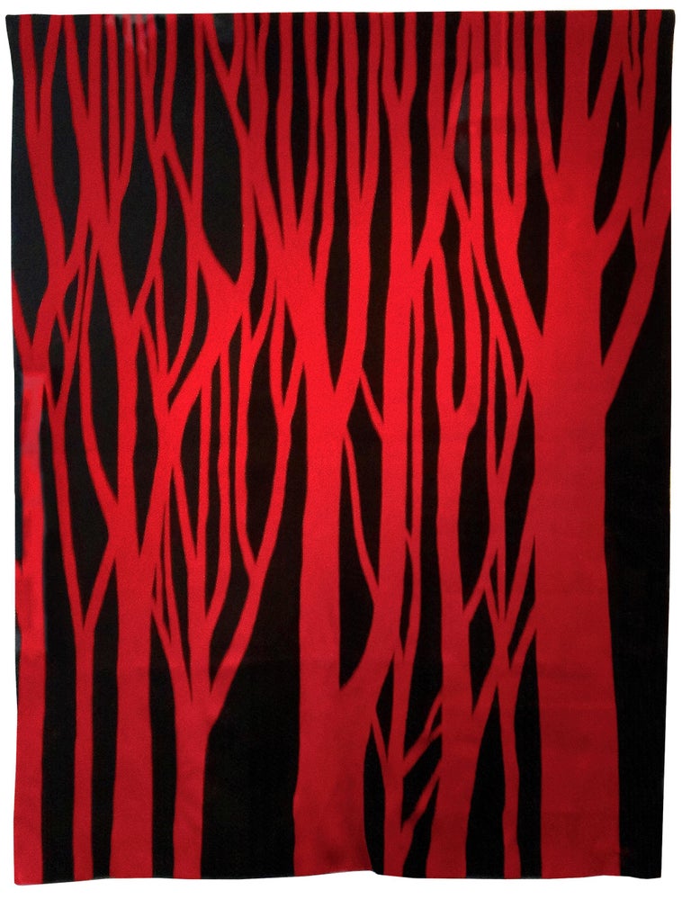 Red Trees Tapestry For Sale at 1stDibs