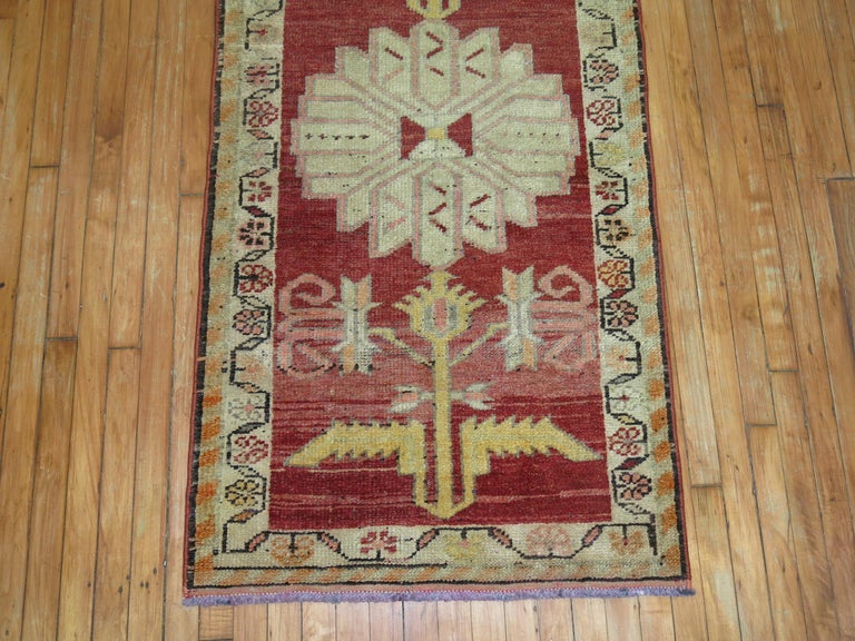 Red Turkish Anatolian Runner For Sale at 1stDibs