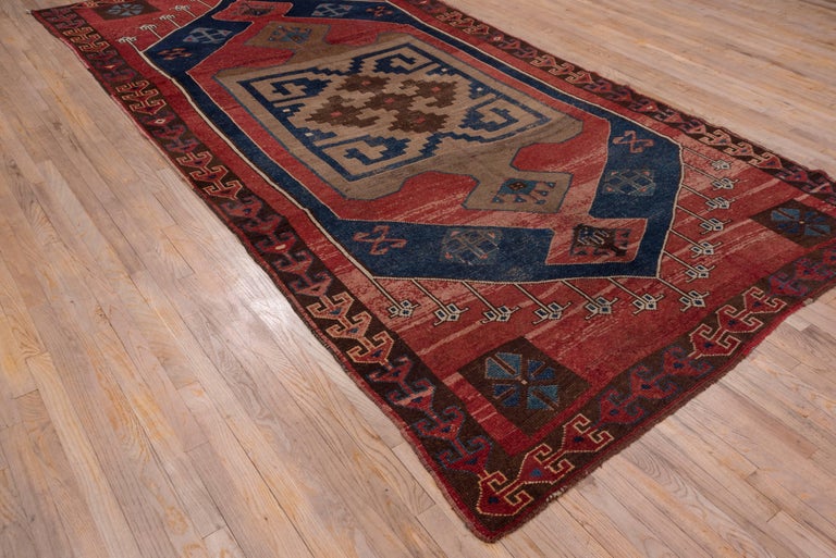 Red Turkish Kars Carpet, circa 1940s For Sale at 1stDibs