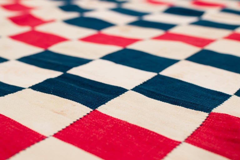 Red, White, and Blue Ewe Kente Cloth African Textile For Sale at ...