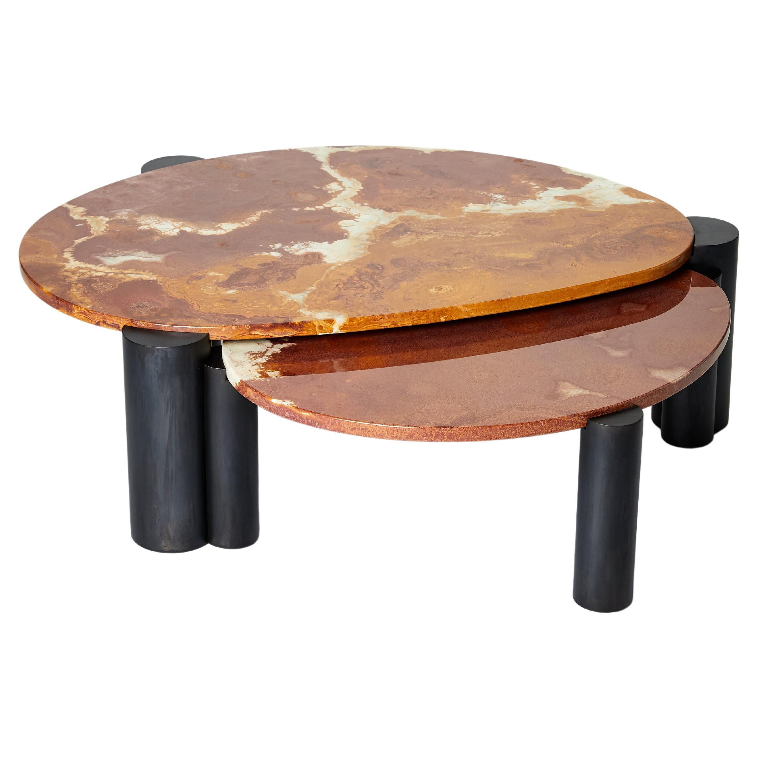 White Pluto Coffee Table by Ben Barber Studio For Sale at 1stDibs