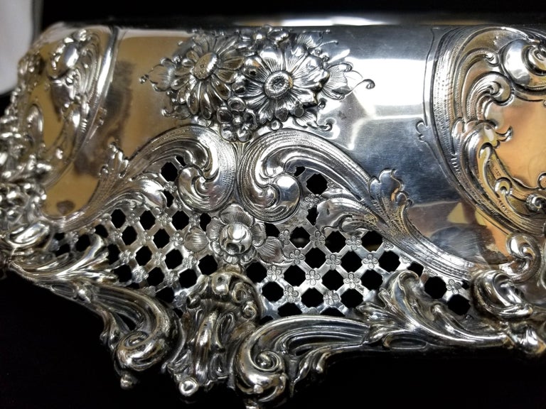 Redlich Antique Sterling Silver Art Nouveau Centrepiece Bowl with Liner ...