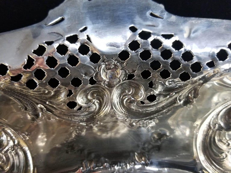 Redlich Antique Sterling Silver Art Nouveau Centrepiece Bowl with Liner ...