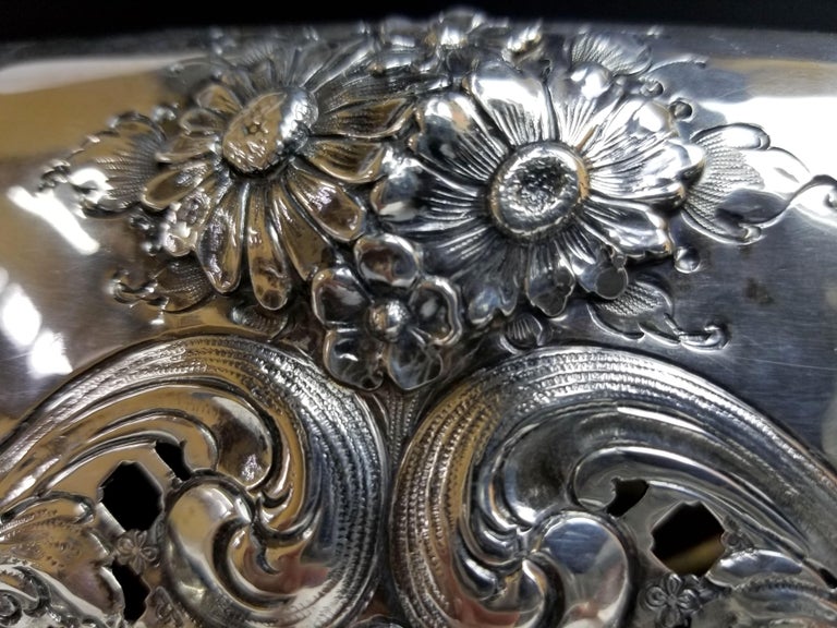Redlich Antique Sterling Silver Art Nouveau Centrepiece Bowl with Liner ...