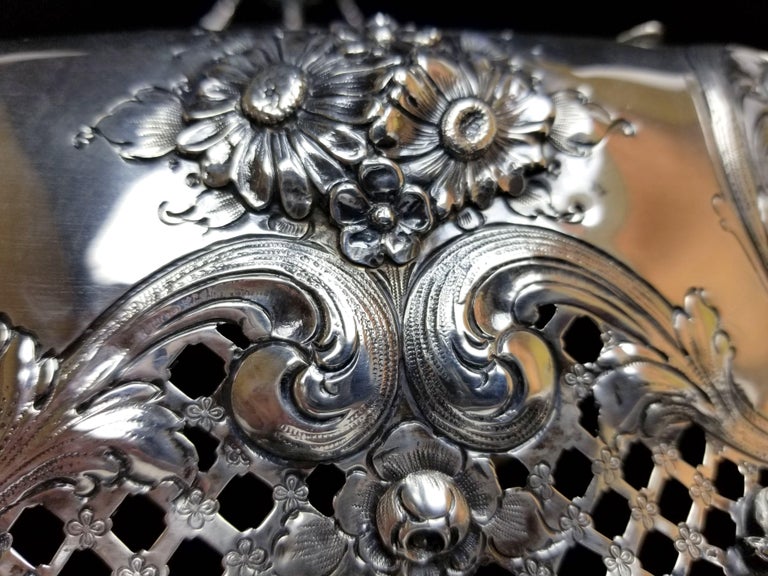 Redlich Antique Sterling Silver Art Nouveau Centrepiece Bowl with Liner ...