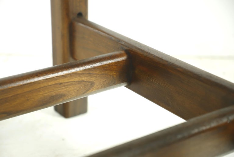 Redone Solid Oak Work Table Kitchen Island Desk For Sale at 1stDibs