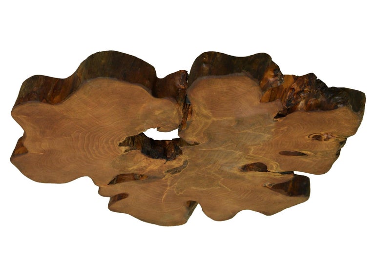 Redwood Tree Live Edge Coffee Table with Hairpin Legs / LECT157 For ...