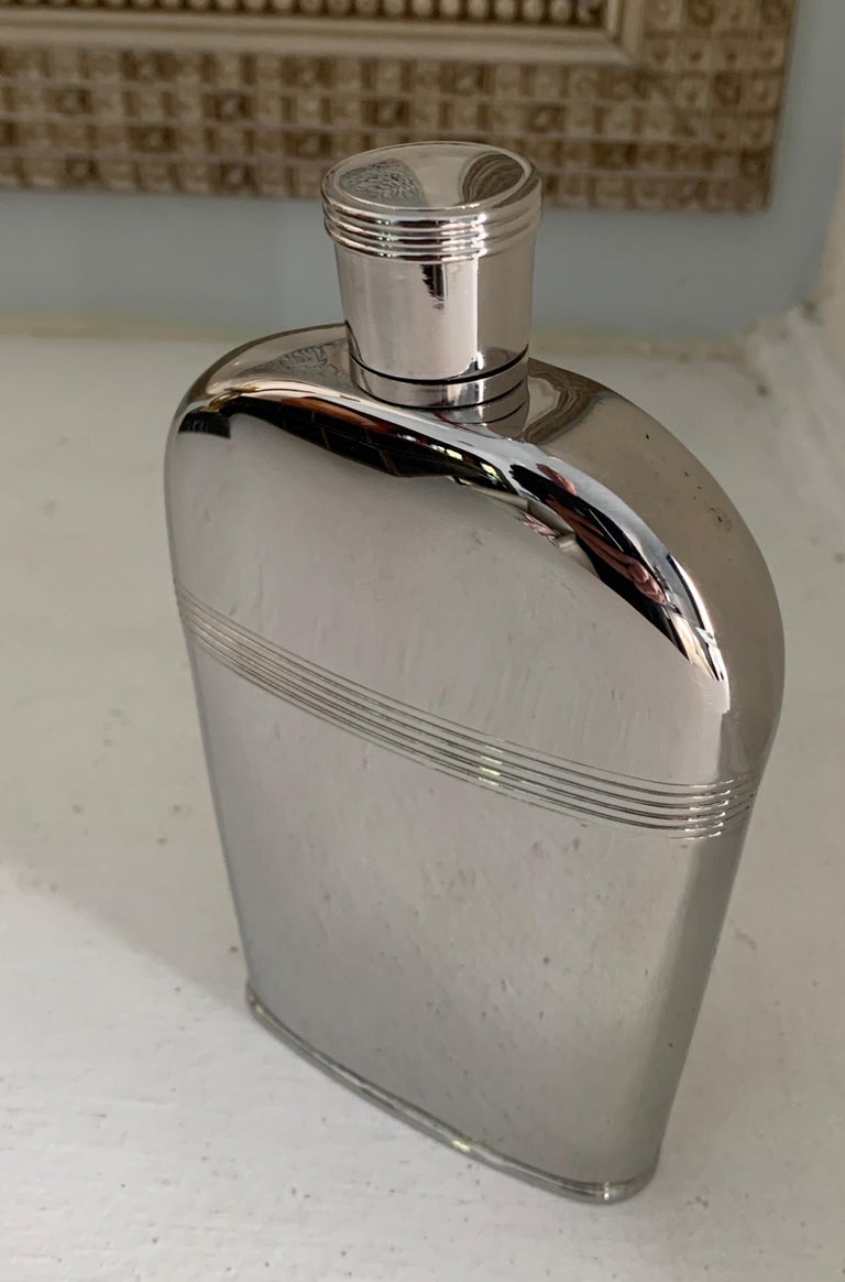 Reed and Barton Silver Plate Flask For Sale at 1stDibs