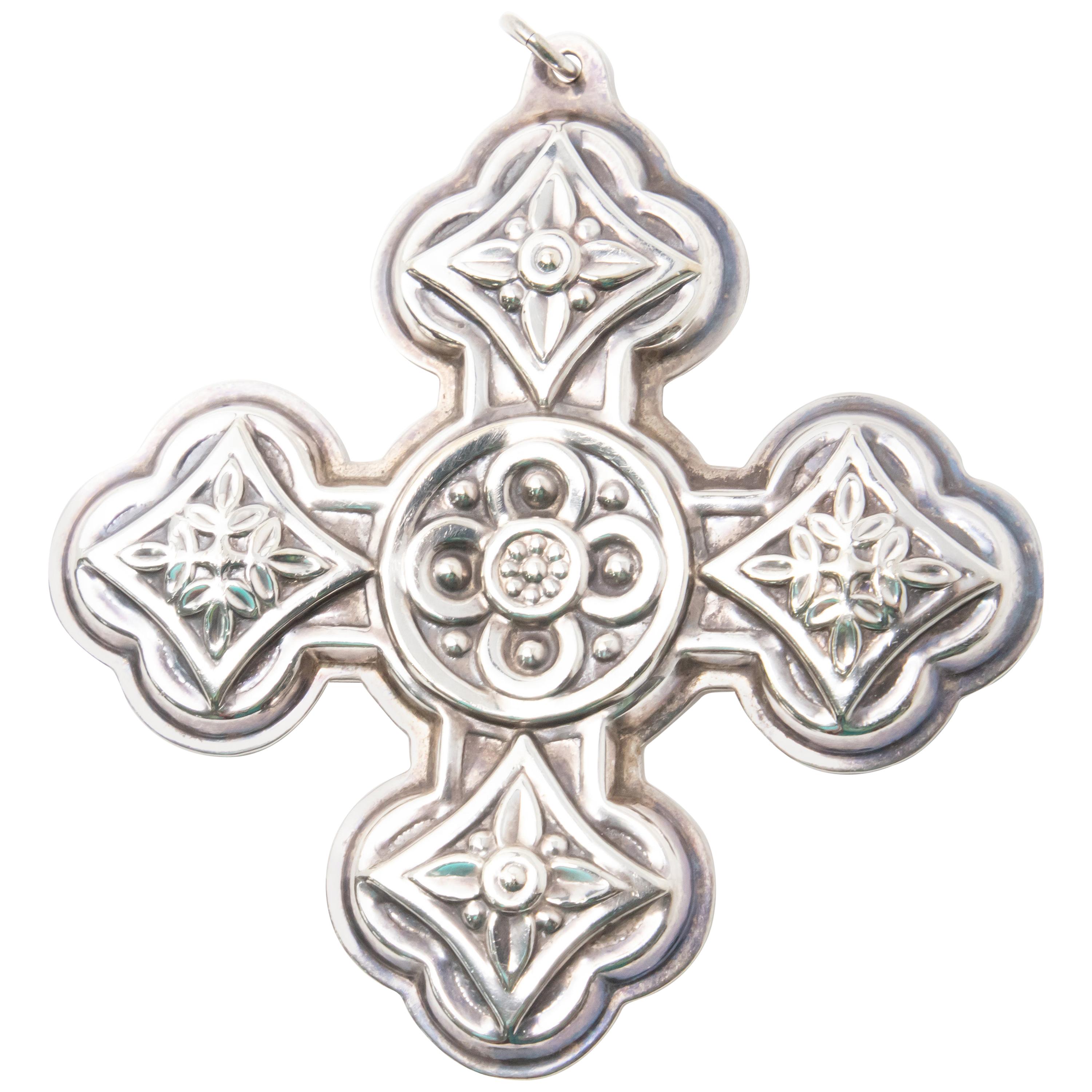 Gorham Cross Christmas Tree Topper, 1979 For Sale at 1stdibs