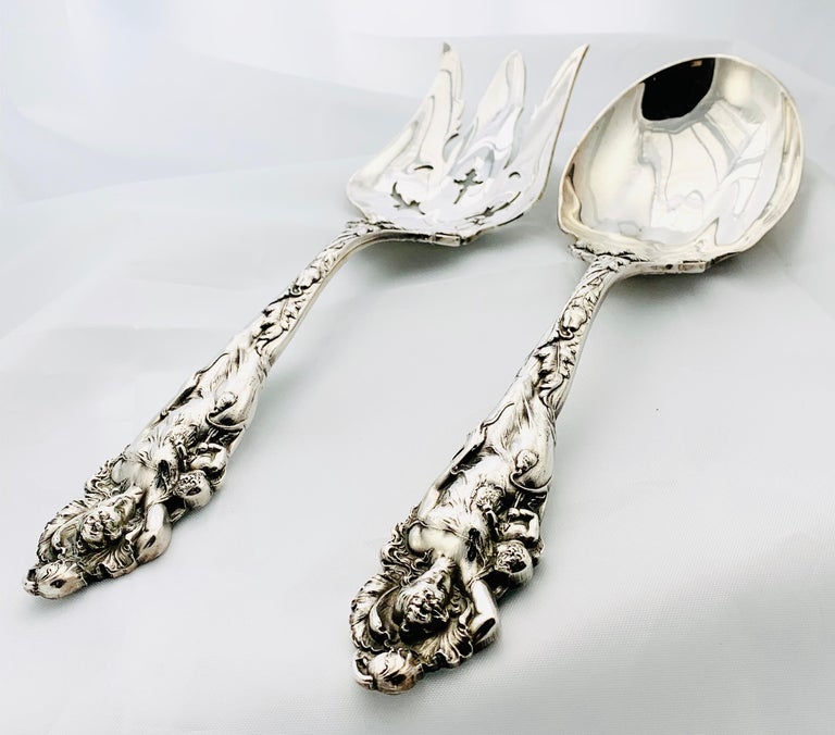 Reed and Barton Love Disarmed Pattern Sterling Silver Salad Fork and ...