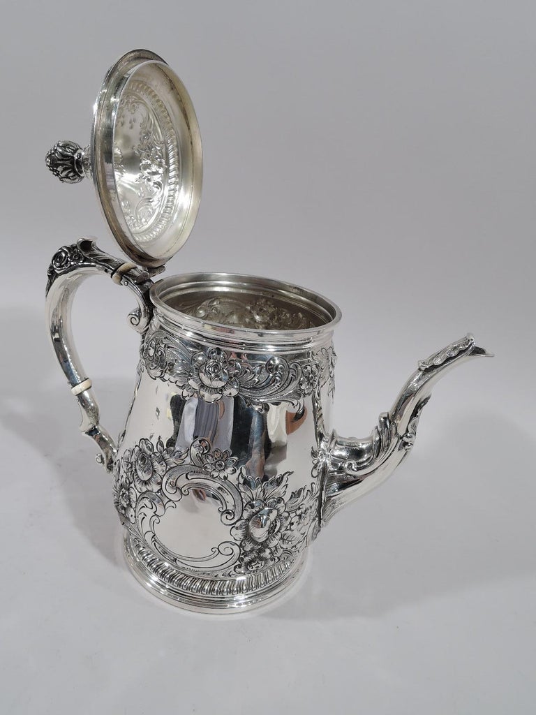 Reed and Barton Sterling Silver Coffeepot in Georgian Pattern at 1stDibs