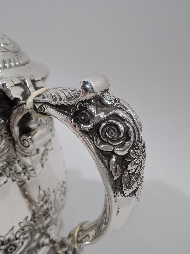 Reed and Barton Sterling Silver Coffeepot in Georgian Pattern at 1stDibs