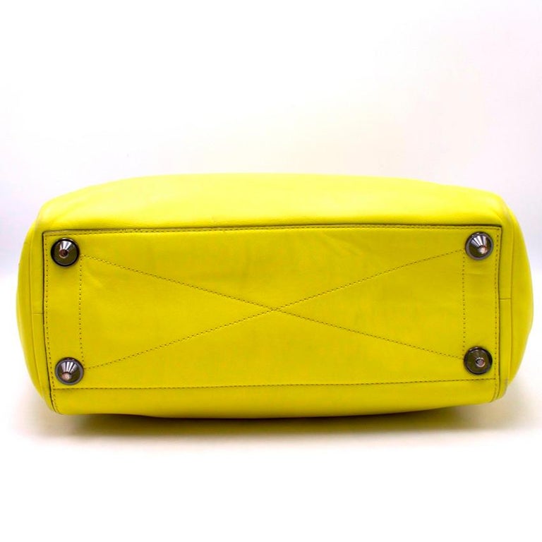Reed Krakoff Fluorescent Yellow Handbag at 1stDibs | reed purses